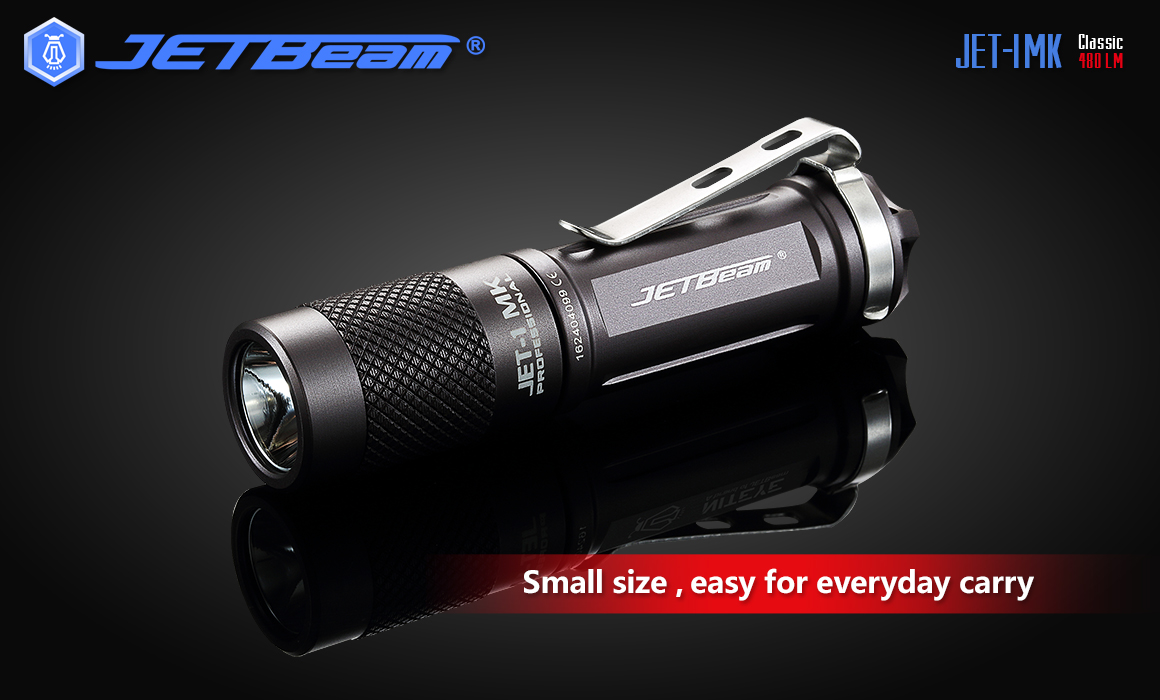 JET-1 MK Everyday Carry Flashlight 480 Lumens - Jietemingdianzi
